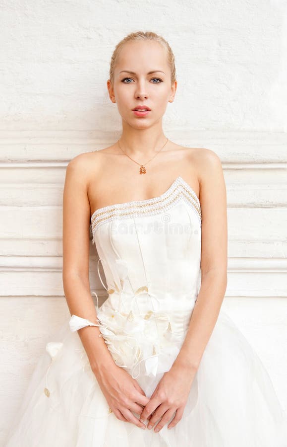 Romantic bride stock image. Image of hope, wedding, white - 21013849