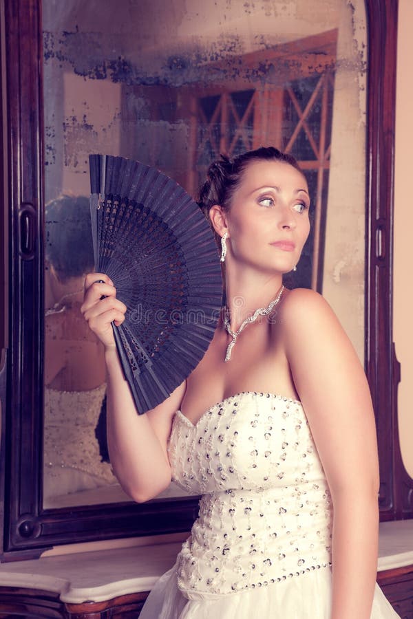 Romantic bride stock image. Image of bride, fashion, face - 30780219