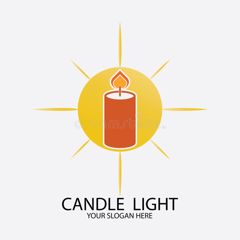 Romantic Candlelight Icon Logo Stock Vector - Illustration of graphic ...