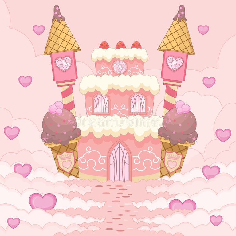 Romantic Candy Castle stock vector. Illustration of fantasy - 45515368