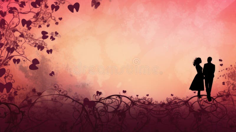 Romantic Card Background, Abstract Illustration Stock Illustration ...
