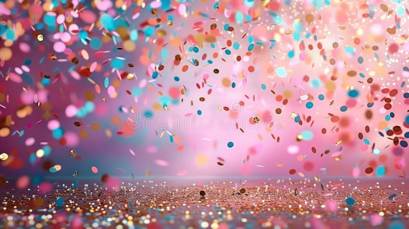 Romantic Celebration: Soft Glitter and Confetti Background for Wedding ...