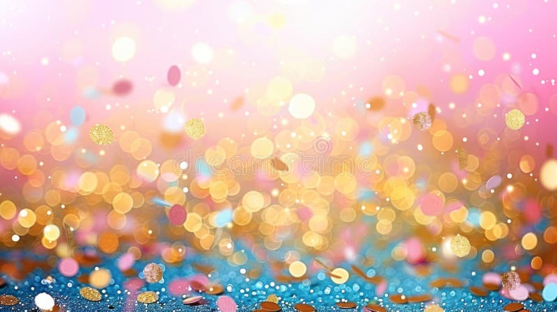 Romantic Celebration: Soft Glitter and Confetti Background for Wedding ...