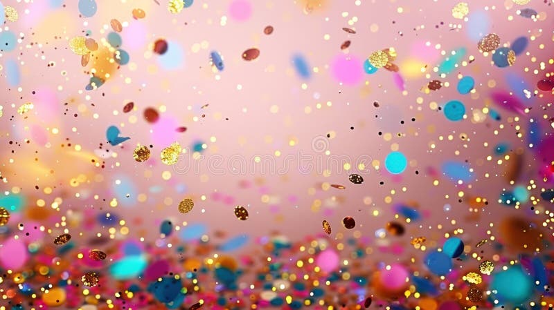 Romantic Celebration: Soft Glitter and Confetti Background for Wedding ...