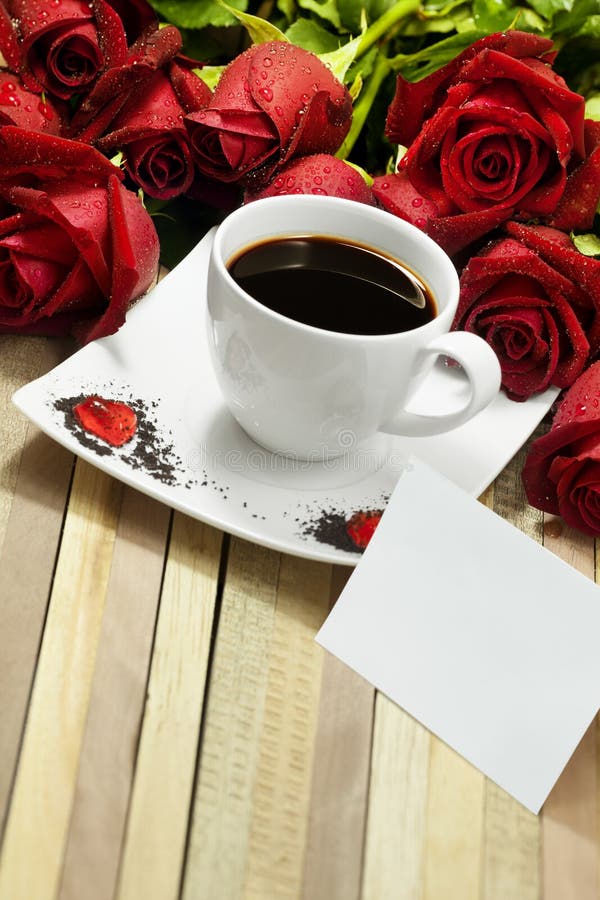 Romantic Coffee Table Setting Stock Photo - Image of food, comfortable ...