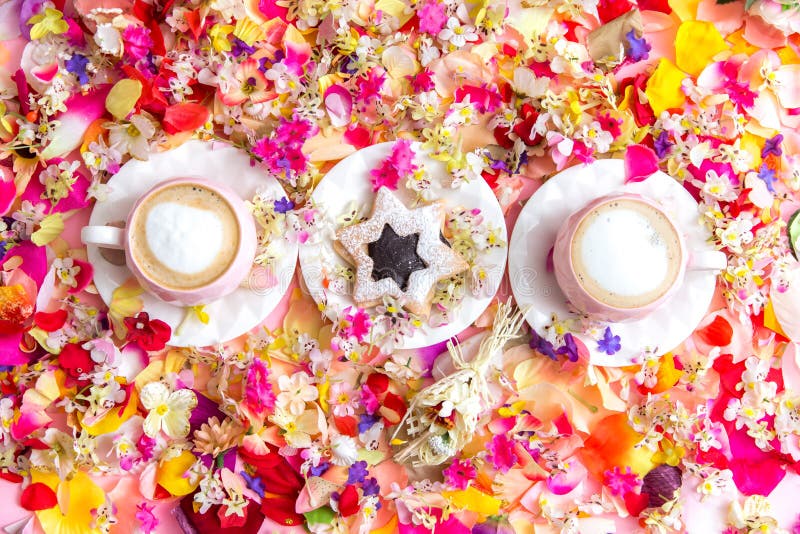 Romantic Coffee Set stock image. Image of scents, heart - 63760413