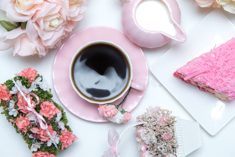 Romantic Coffee Set stock image. Image of romantic, good - 63760597