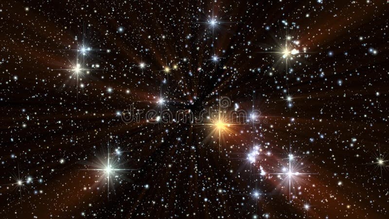 Colorful Starry Sky at Night with Light Rays Loopable Background V2 ...