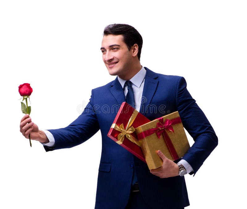 Romantic Concept with Man Making Marriage Proposal Stock Photo - Image ...