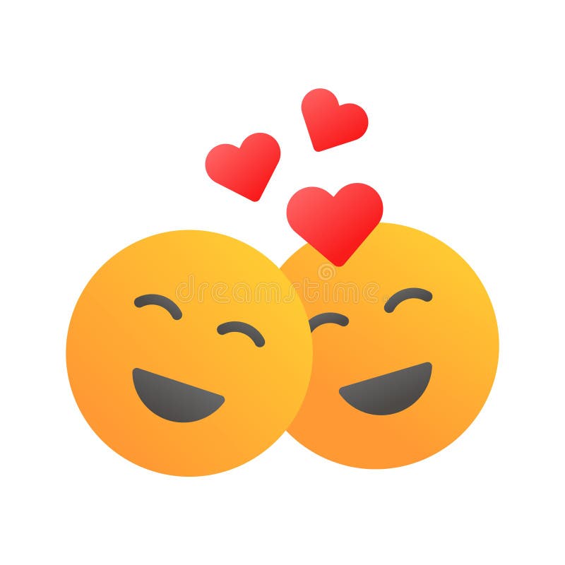 Romantic Couple Emoji Vector Design, Ready for Premium Use Stock Vector ...