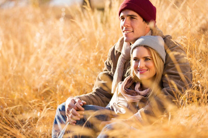 Romantic couple fall stock photo. Image of fall, adorable - 43002588