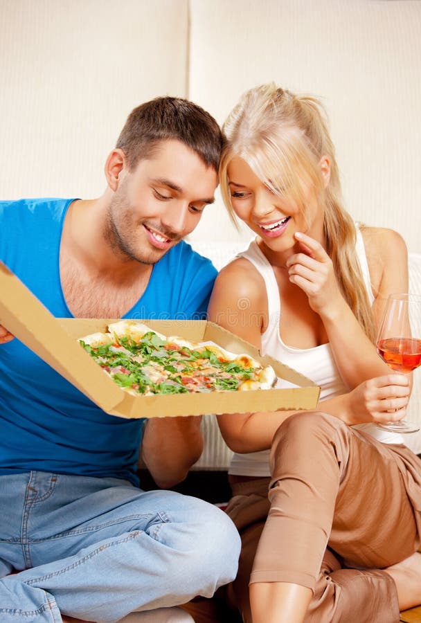 Romantic Couple Having Dinner Stock Image - Image of girl, attractive ...