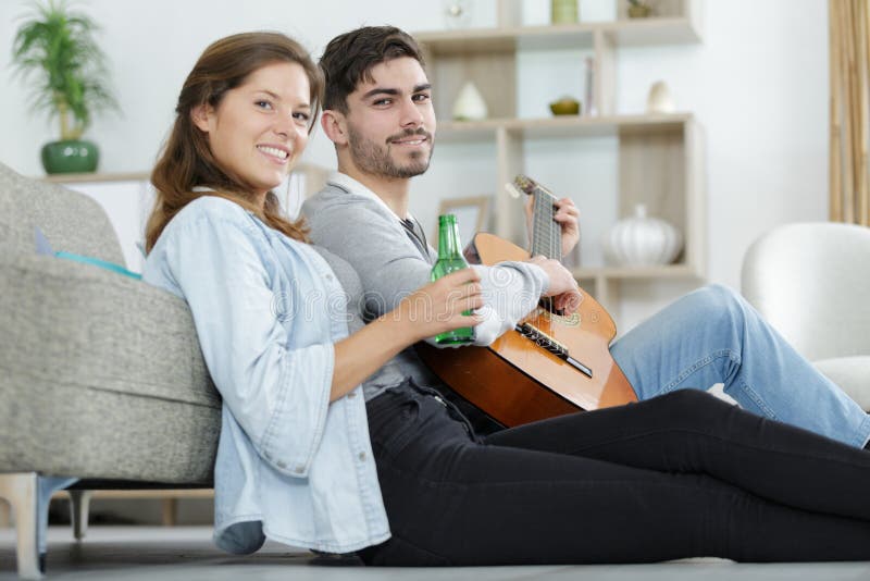 Romantic Couple Having Fun at Home Stock Photo - Image of lifestyle ...