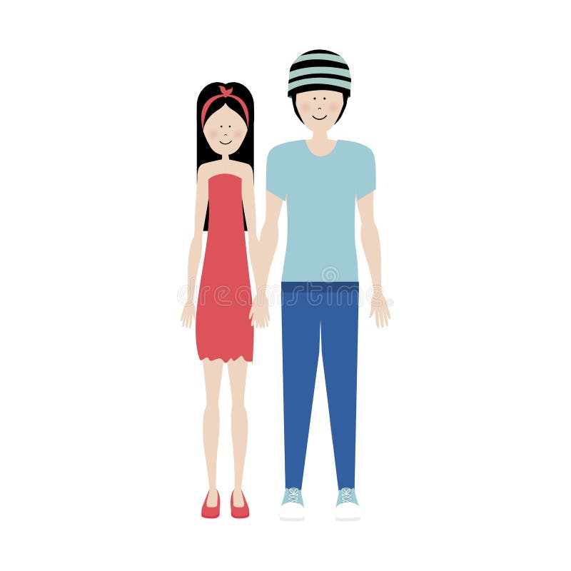 Romantic couple icon image stock vector. Illustration of family - 80286841