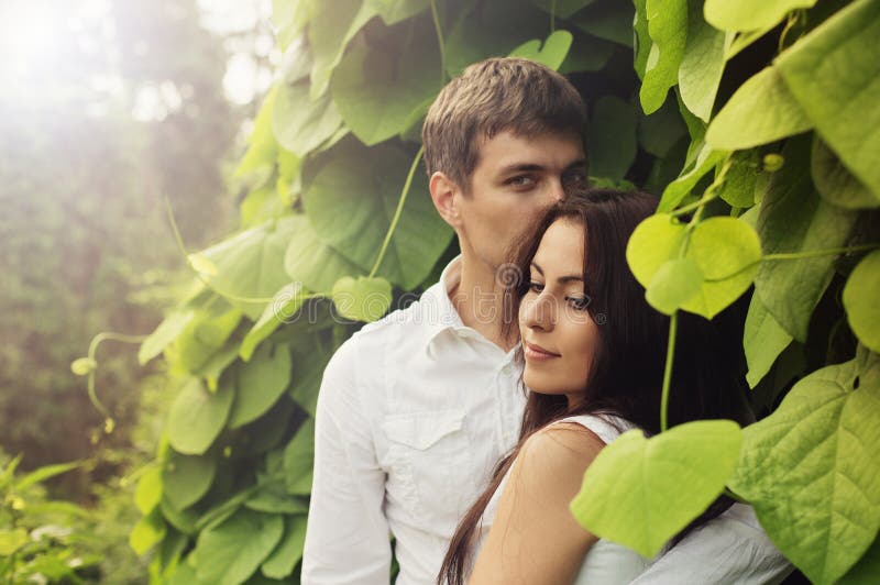Romantic Couple Outdoor Stock Image Image Of Garden 33399425