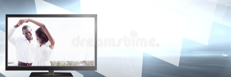 ROmantic Couple on Televisoin Dancing Stock Photo - Image of affection ...