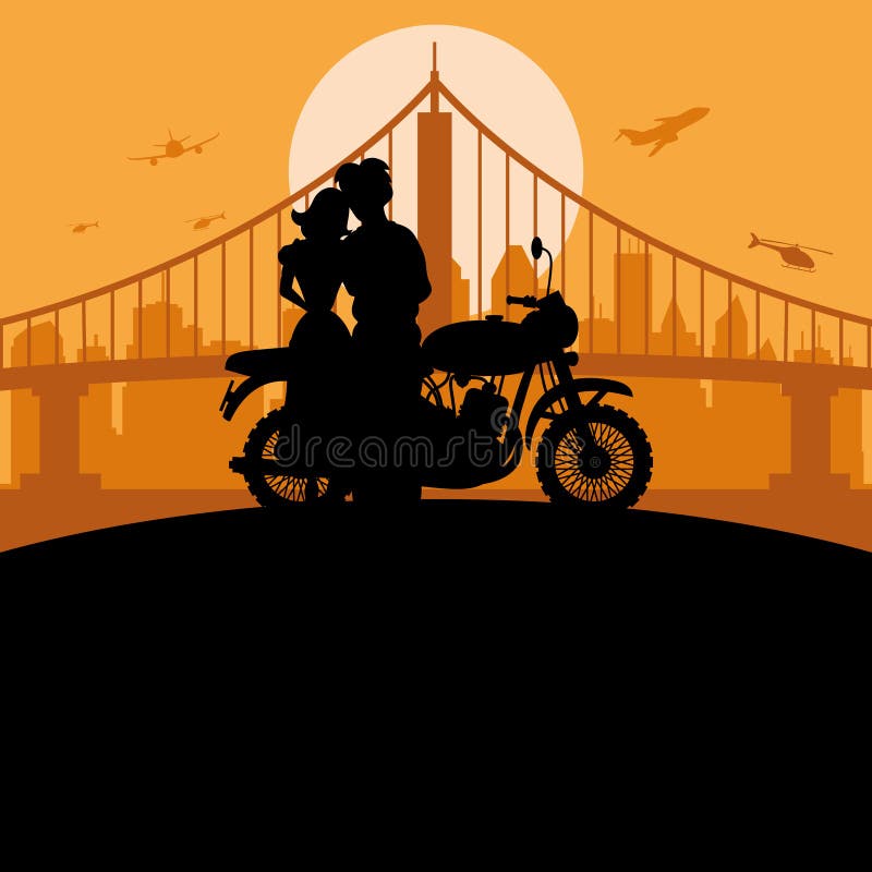 Romantic Couple Stock Vector Illustration Of Landmark 55852256