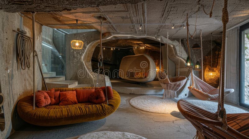 Romantic Couples Retreat with Unique Furniture and Decor in a Realistic ...