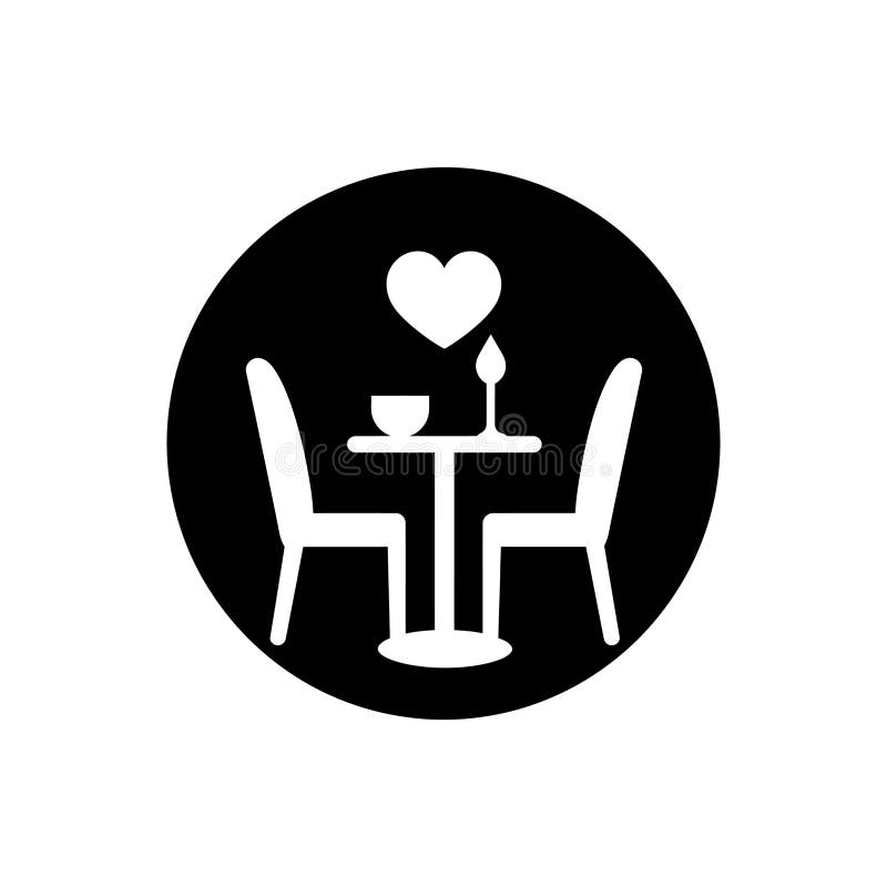 Romantic date icon stock vector. Illustration of togetherness - 298398784