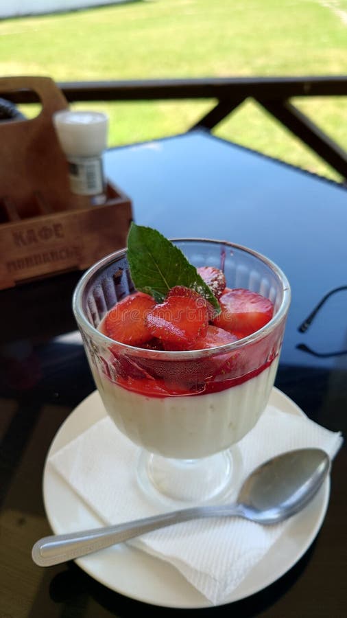 Romantic dessert Ice Cream stock photo. Image of romantic - 266107836