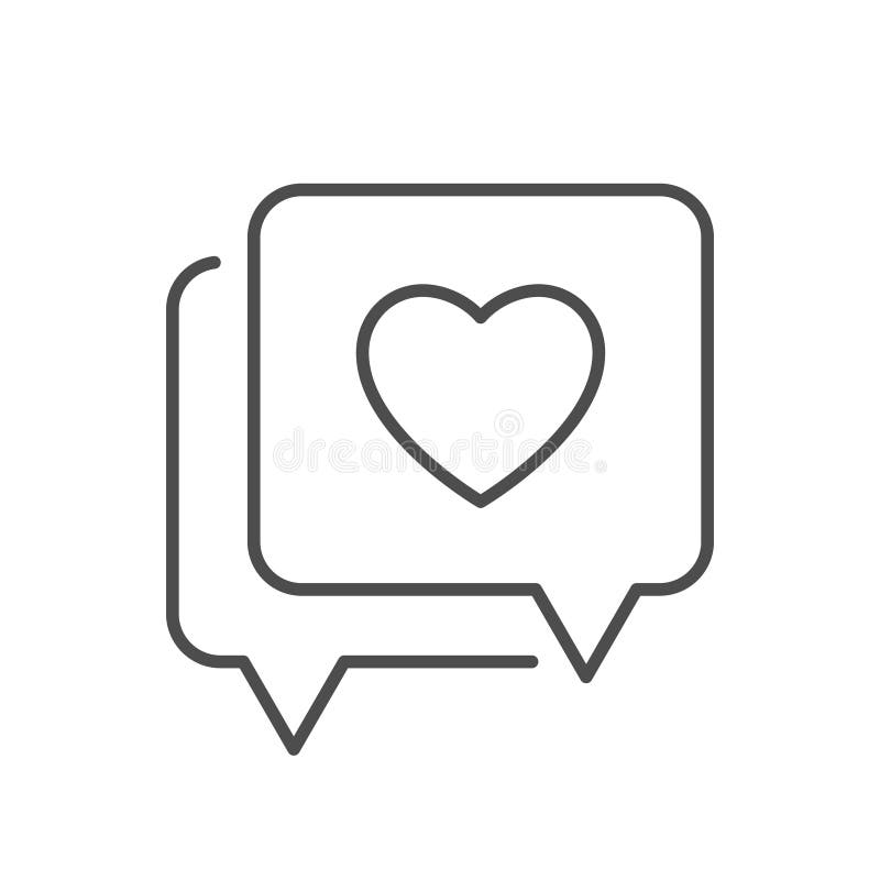 Dialogue Line Icons Collection. Conversation, Communication ...