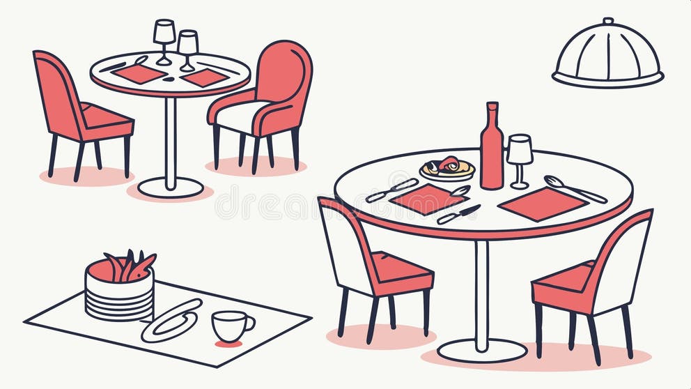 Romantic Dinner Table, Depicting Restaurant Scene and Dining Experience ...