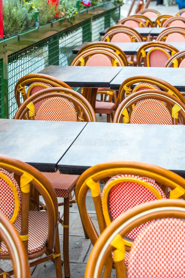 Romantic Empty Outdoor Cafe in Venice Italy Stock Photo - Image of ...