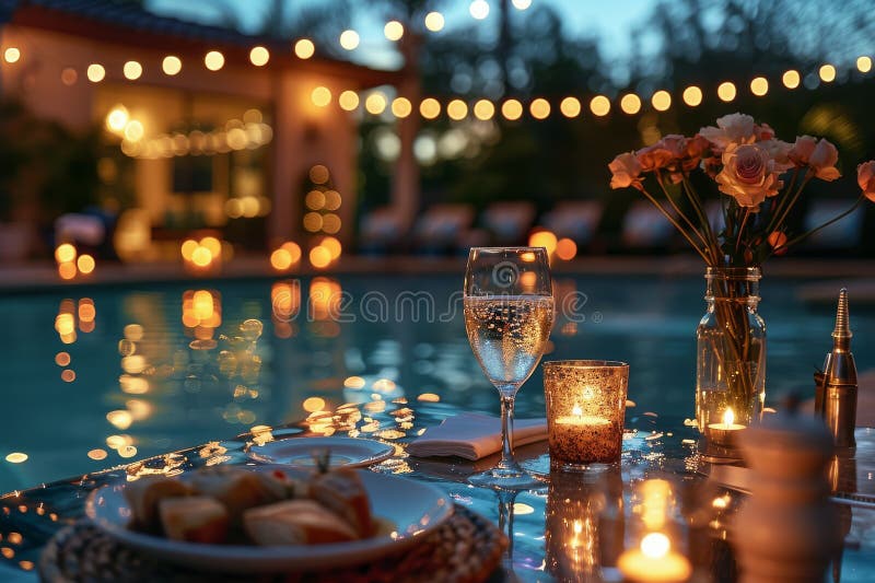 Romantic Dinner Setup Home Stock Photos - Free & Royalty-Free Stock ...