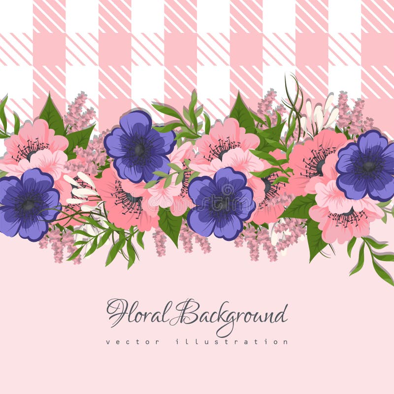 Romantic floral border stock vector. Illustration of decorative - 208829524