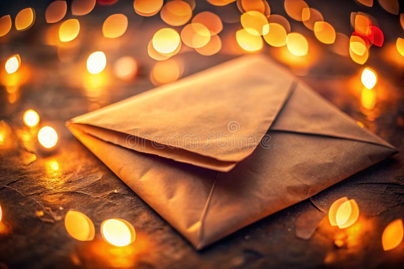 A Romantic Glimpse into the Past Vintage Telegram Envelope Bokeh ...