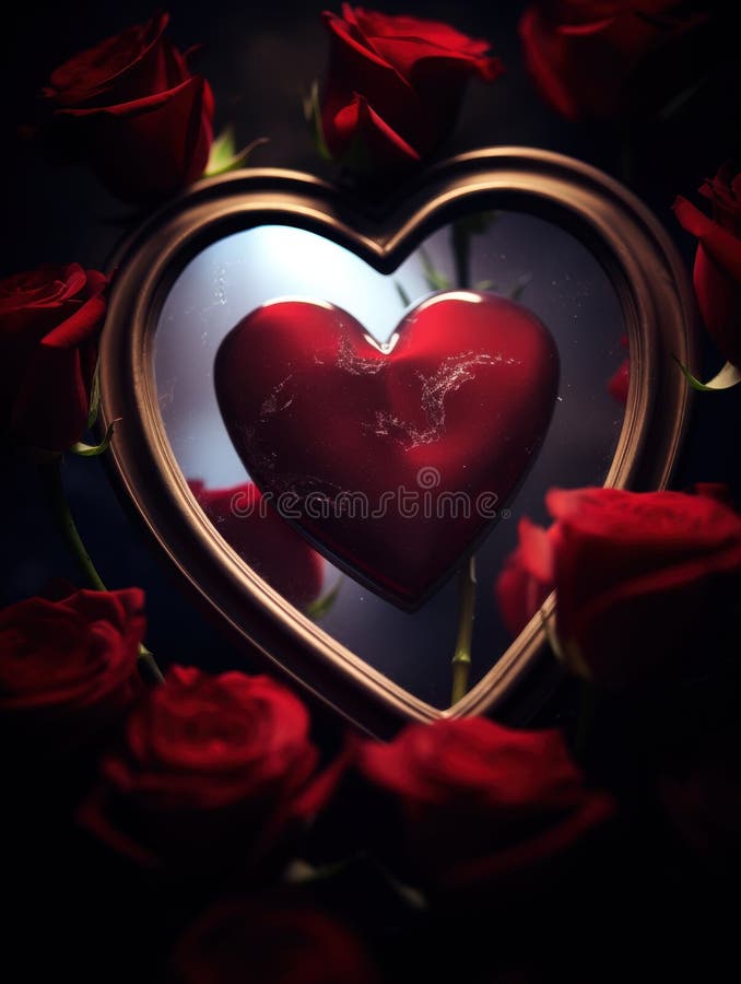 Red Roses Heart Frame Stock Illustrations – 5,719 Red Roses Heart Frame ...