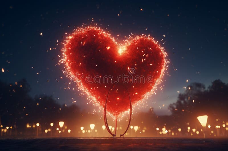 Heartshaped Firework Stock Illustrations – 8 Heartshaped Firework Stock ...