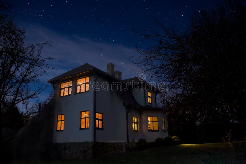 The light at night time stock photo. Image of night - 284391866
