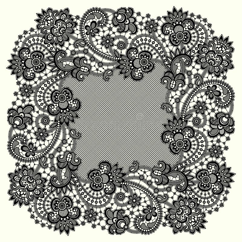 Lace. Frame. stock vector. Illustration of simplicity - 56656591