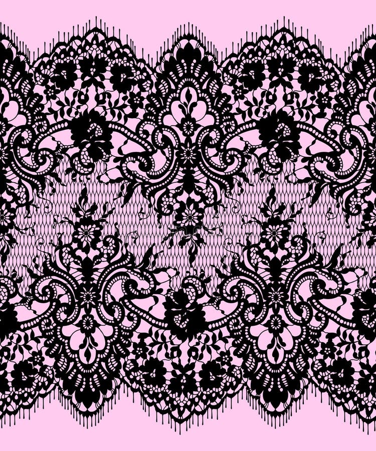 Romantic Lace Seamless Pattern Stock Vector - Illustration of grid ...