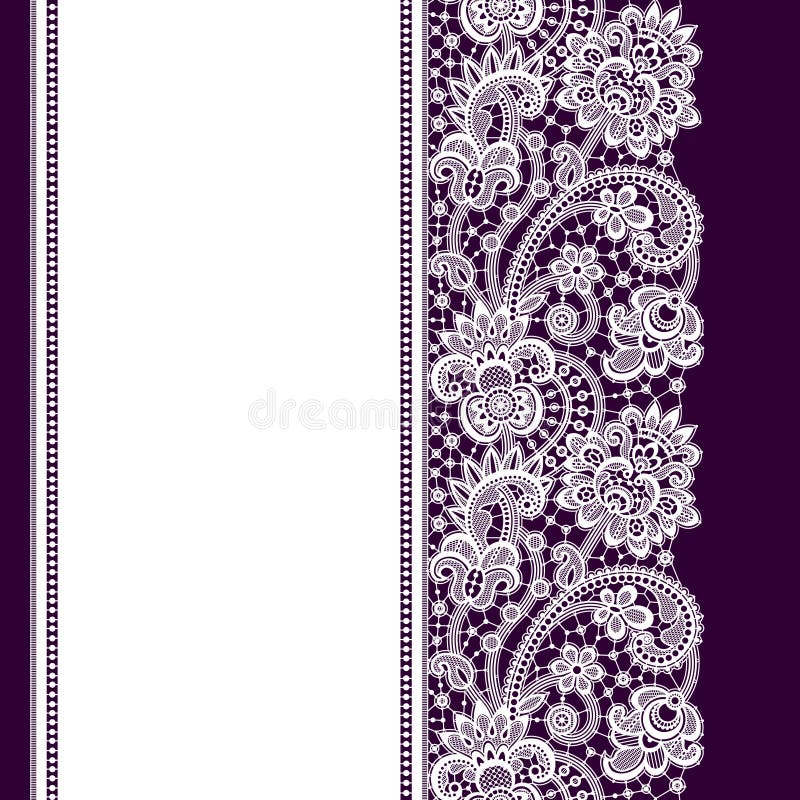 Romantic Lace Seamless Pattern Stock Vector - Illustration of beauty ...