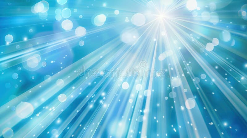 Romantic Light Blue Starburst Patterns with Radiant Light Effects Stock ...