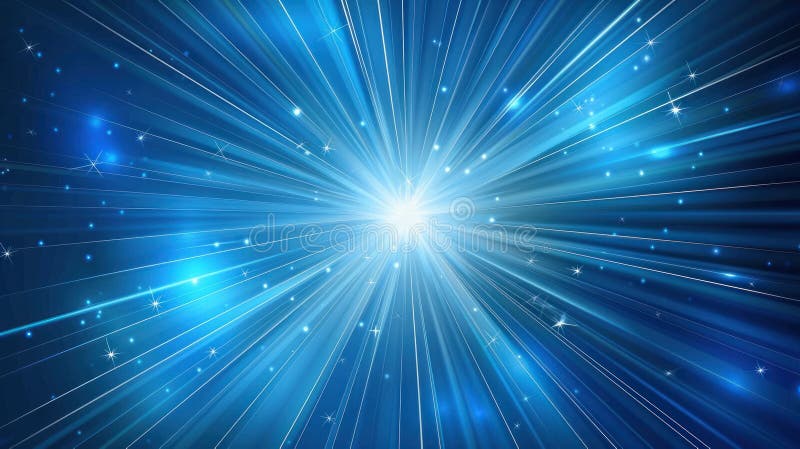 Romantic Light Blue Starburst Patterns with Radiant Light Effects Stock ...