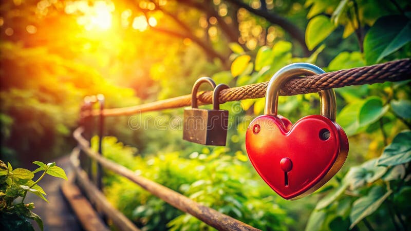 Romantic Love Lock Key a Symbol of Lasting Commitment and Connection ...
