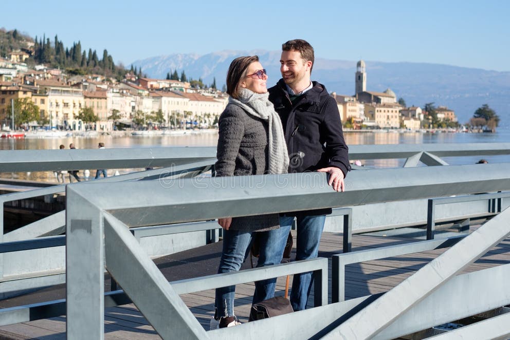 Romantic Lovers Couple Having Fun Stock Photo - Image of complicity ...