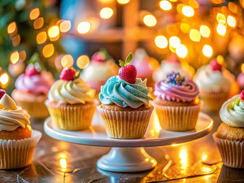 Romantic LowLight Wedding Cupcakes Exquisite Mini Cakes for a Stunning ...