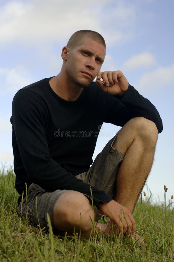 Romantic man stock image. Image of garden, young, outside - 6574093