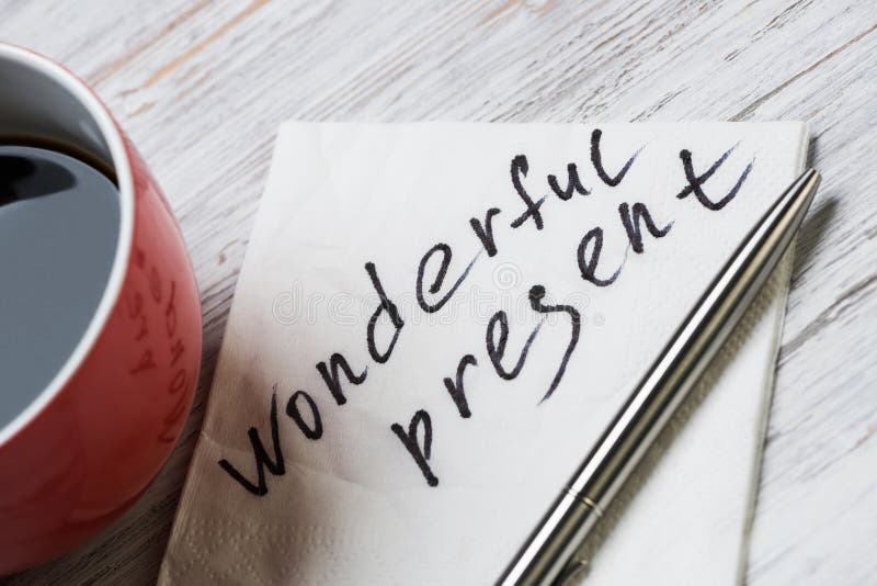 Romantic Message Written on Napkin Stock Photo - Image of good, magic ...