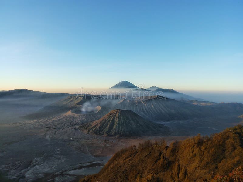 Romantic Moment at Bromo stock photo. Image of nationalpark - 134075606
