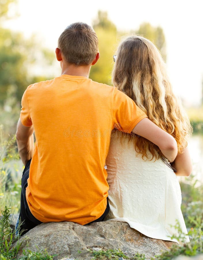 Romantic Moment stock photo. Image of sitting, talk, dating - 43295774