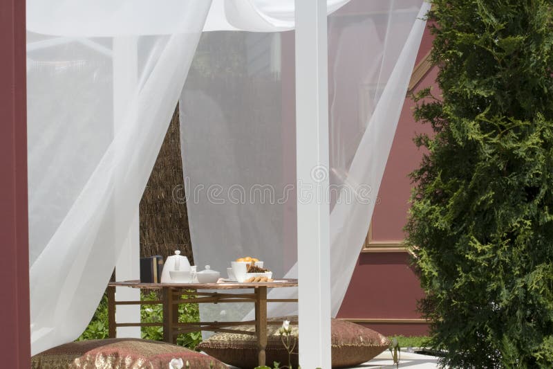 Romantic Moroccan Tea Setting Stock Image - Image of romantic, garden ...