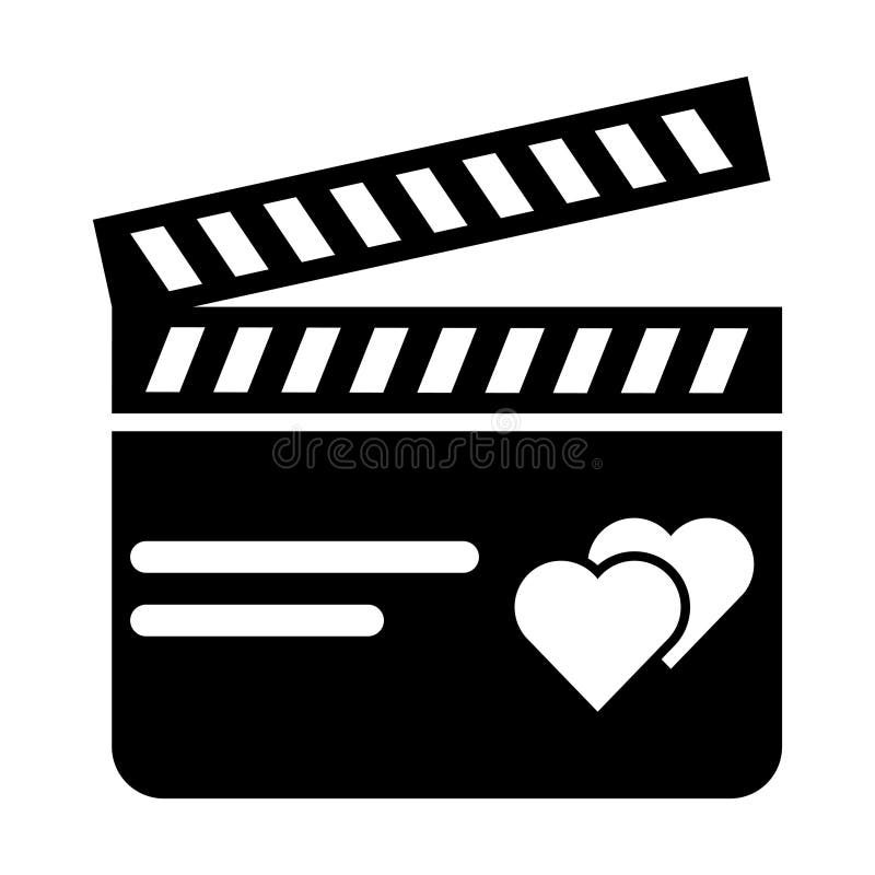 Romantic Movie Icon stock vector. Illustration of director - 330671948