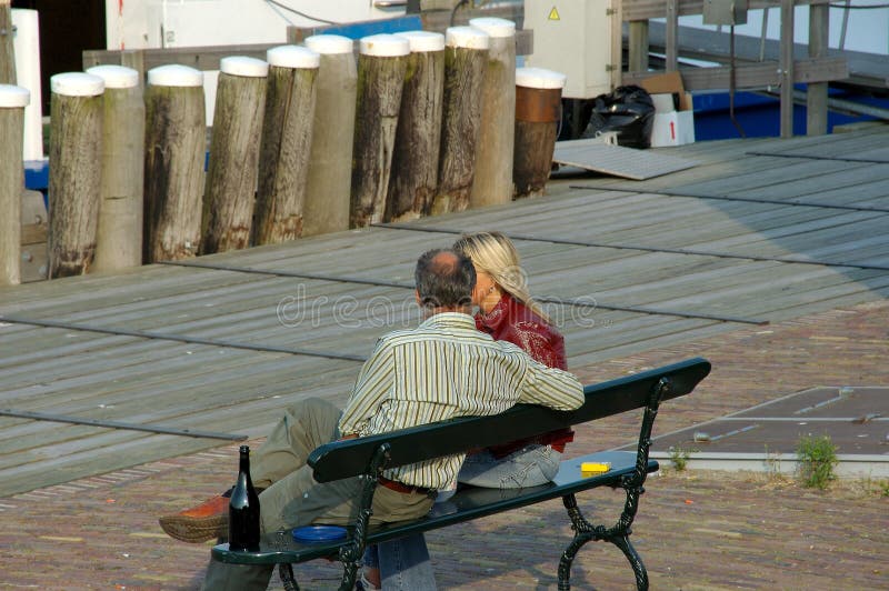 Romantic outing, couple. stock photo. Image of outing, blond - 964282
