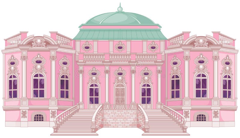 Romantic Palace for a Princess Stock Vector - Illustration of medieval ...
