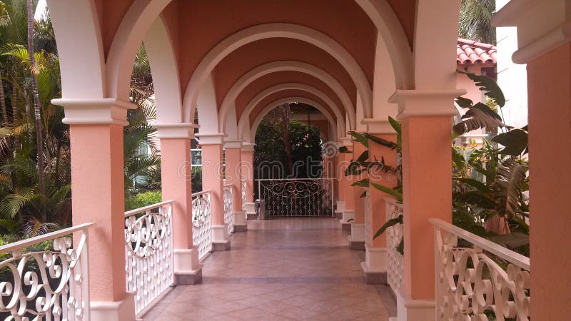 Romantic Path Around the Castle. Stock Image - Image of landmark, spain ...